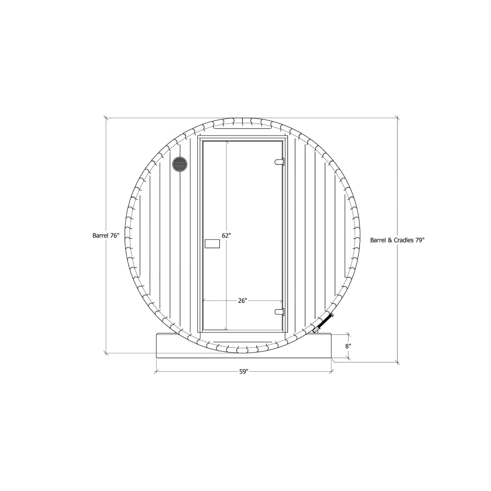 2-4 Person Barrel Sauna Kit for Purchase | Sauna Hosue – Sauna House